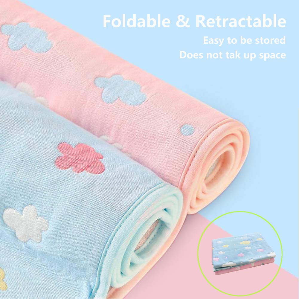 Baby Diaper Changing pad, Reusable Oversized Waterproof pad, Breathable Diaper pad (32x28in), Machine Washable Portable Diaper pad,(Pink), Dr. Becky.