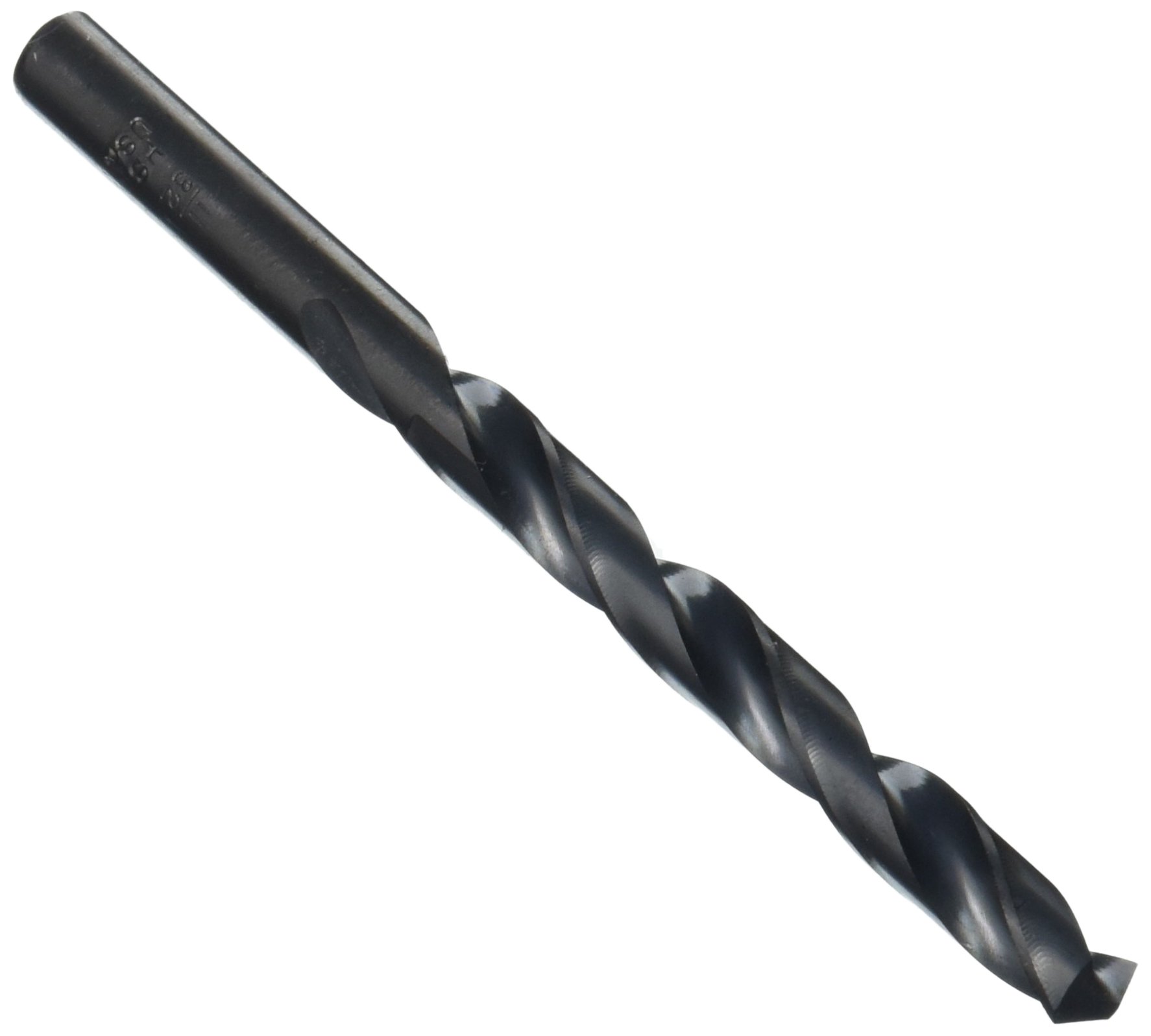 Triumph Twist Drill Co. 011222 11/32 Diameter T1B High Speed Steel Drill, Black Oxide Finish, 6-Pack