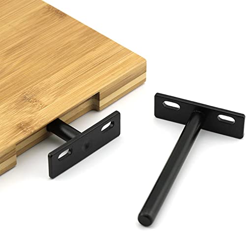 BITNAT Shelf Brackets Wall Shelves Floating Shelf Bracket 4 Set, Heavy Duty Shelf Brackets Blind Shelf Support, Hiden Floating Shelves Hardware with Screws and Anchors (Size : 3 Inch)