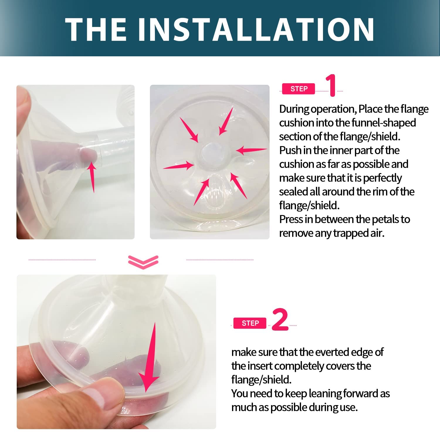 Begical Stride Silicone Flange Cushions 15mm Compatible with Spectra 24mm Breastpump Shields/Flanges Replace Flange Inserts Compatible with Spectra Pump Parts Reduce 24mm to 15mm Clear