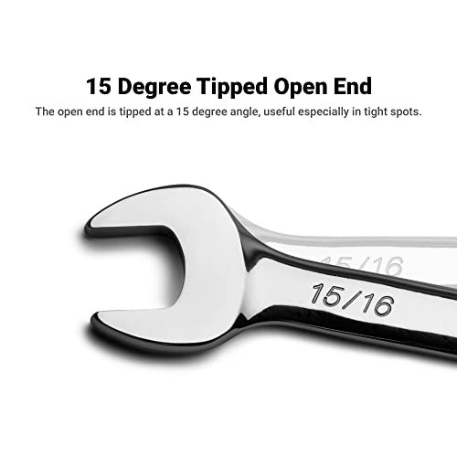 Capri Tools 3/4-inch Combination Wrench, 12 Point, SAE, Chrome (1-1409)