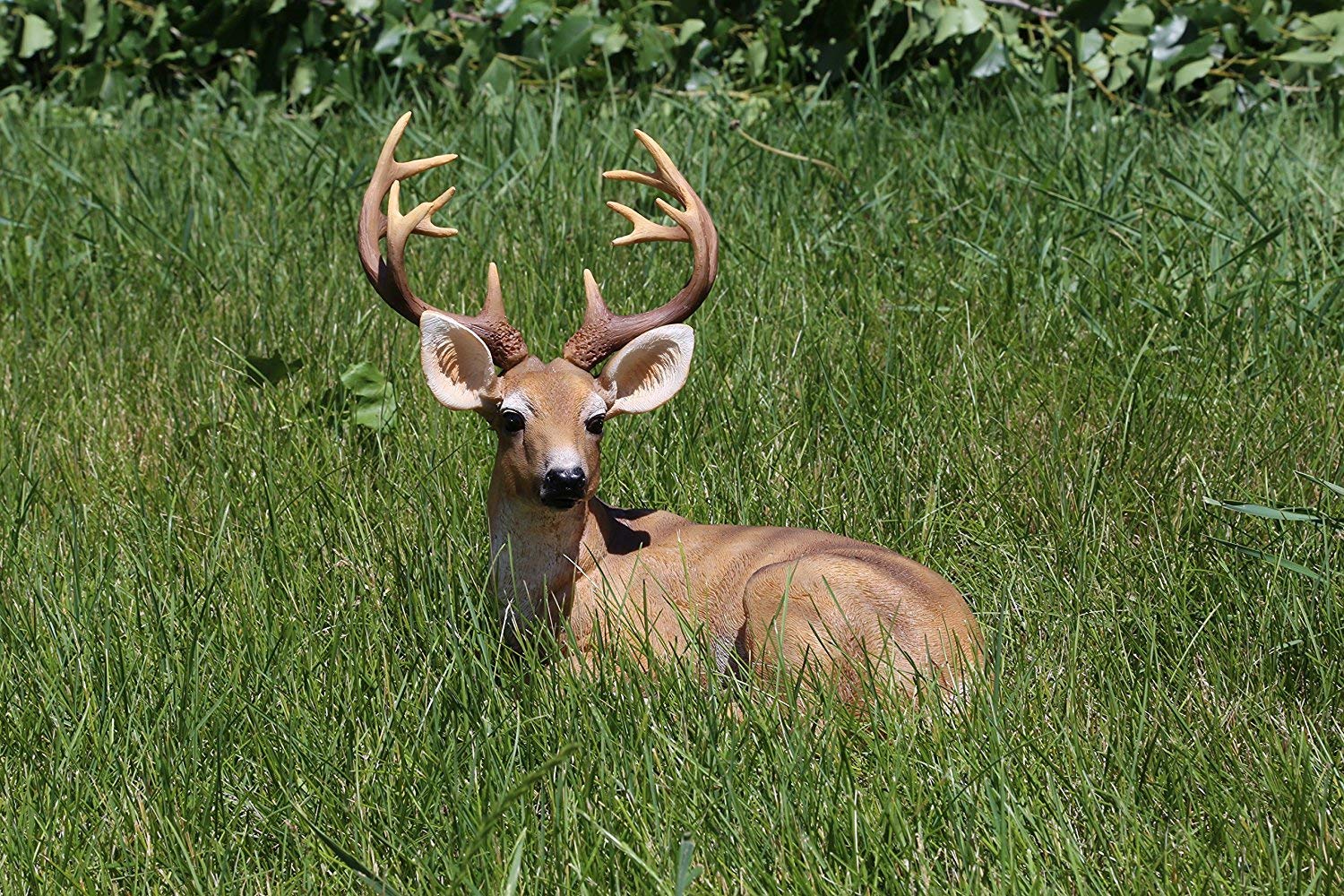 JHVYF Resin Deer Statue Home Office Decor Animal Figurine Decorations Lawn Decor Garden Sculpture -20" H Standing Deer + 14" Standing Doe