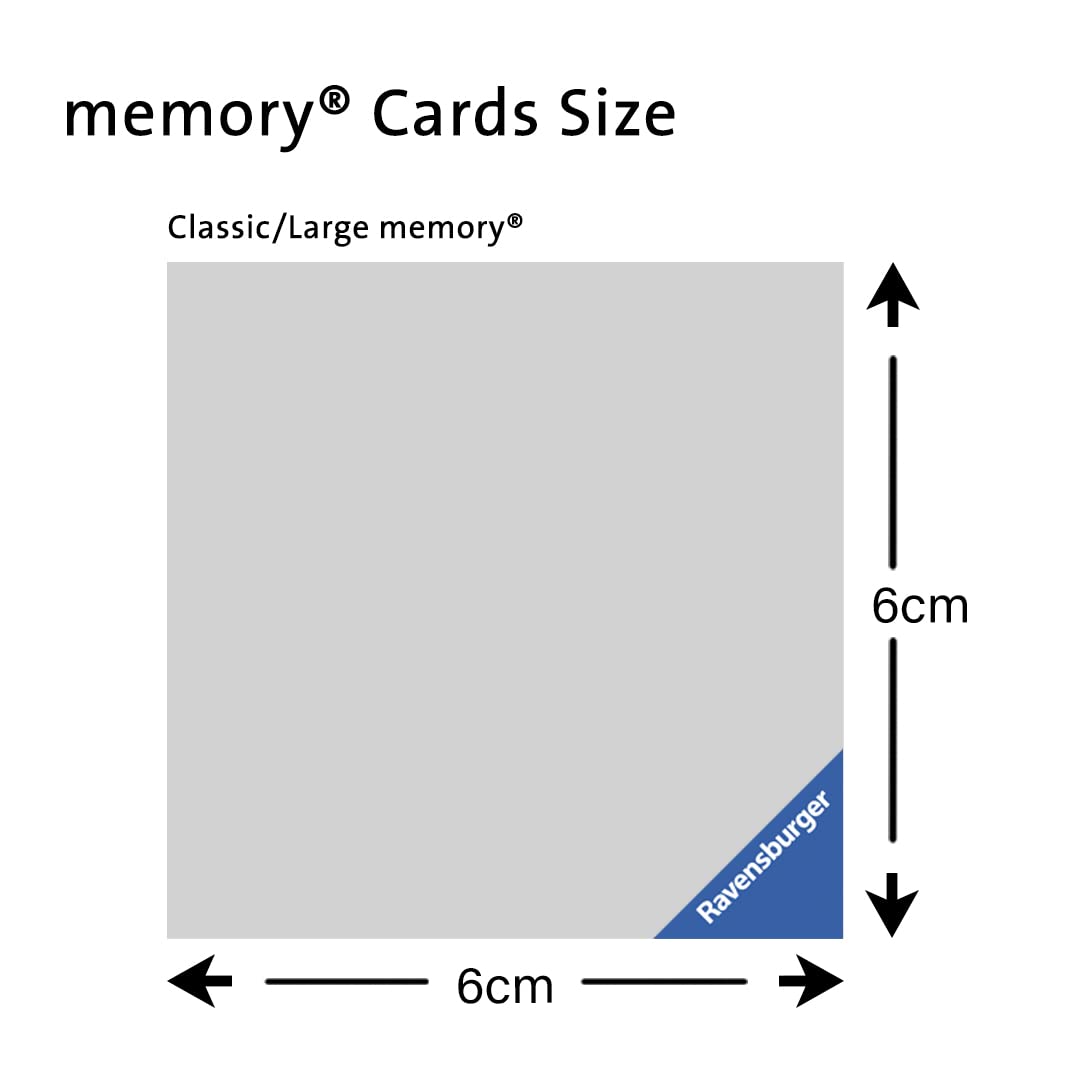 Ravensburger Classic Memory Game - Matching Picture Snap Pairs for Kids Age 6 Years Up