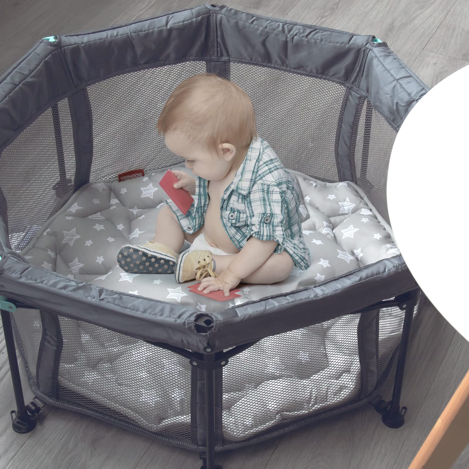 Baby Play Mat Baby Tummy Time Play Mat Soft and Comfortable Non Slip Kids Tent Mat Octagon Pad Mat