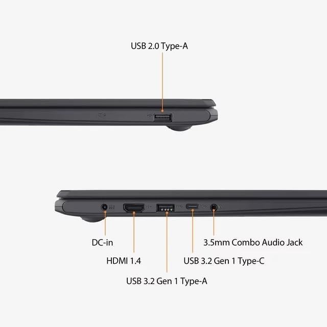 ASUS VivoBook Go L510MA Laptop -15.6" FHD Display, Intel Celeron-N4020, 4GB RAM, 128GB eMMC, Intel UHD Graphics, Webcam, Backlit Keyboard, Wi-Fi 5, Windows 11 Home in S Mode