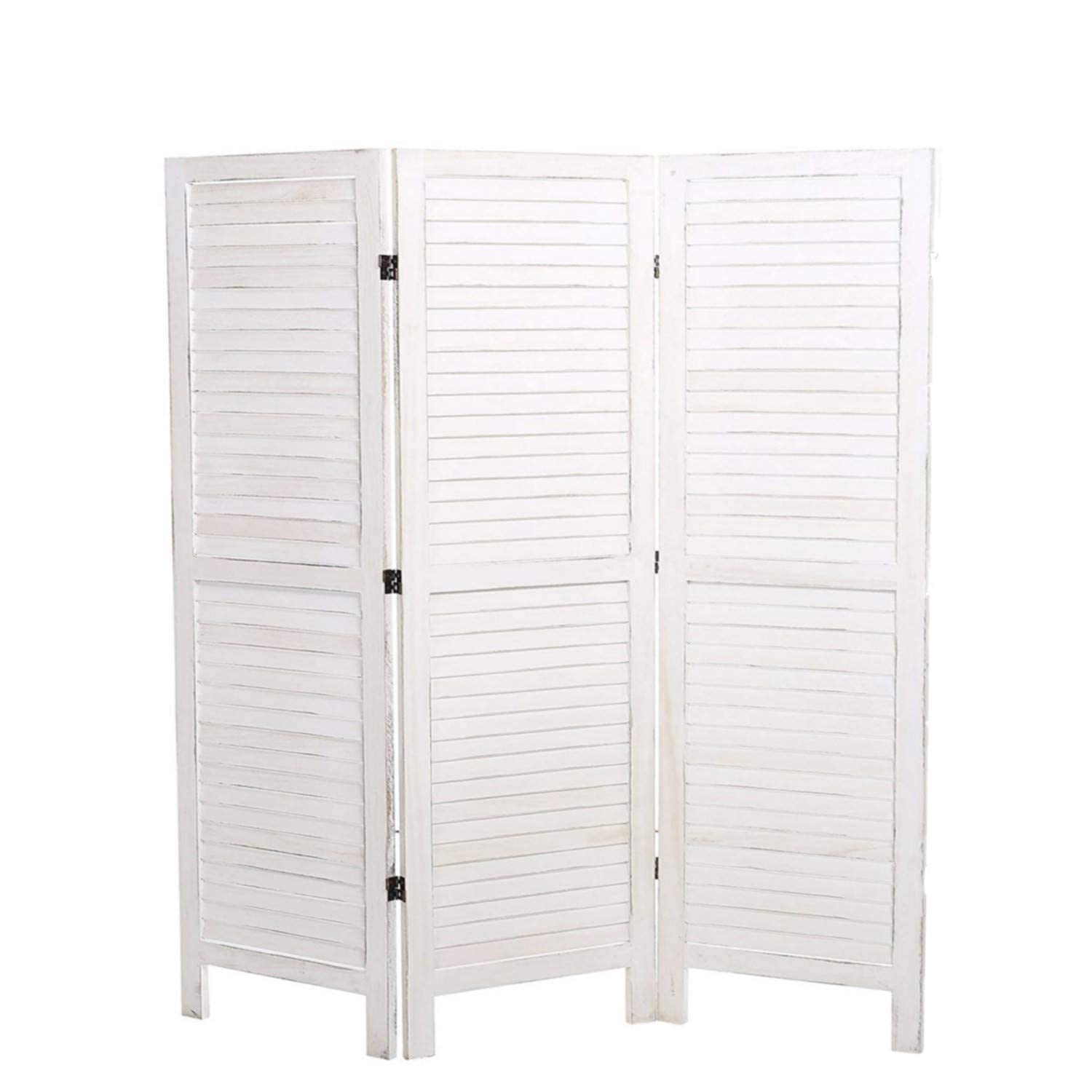 Big Deal - 6 Feet 3 Panel Folding Room Divider Screen, Wood Oriental Freestanding Partition Privacy Room Divider for Home, Office, Restaurant, Bedroom