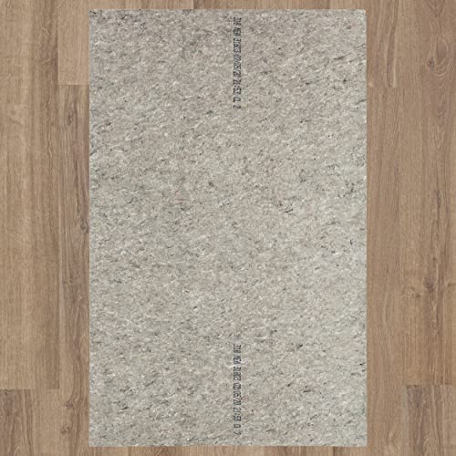 Mohawk Home Dual Surface Rug Pad Utility Solid Grey Rug Pad, 1/4" Thick (3' x 8')