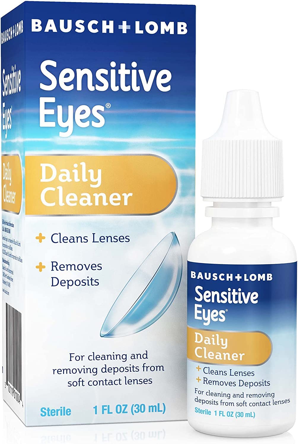 B&L Sens Daily Clnr Size .66z Bausch & Lomb Sensitive Eyes Daily Contact Cleaner