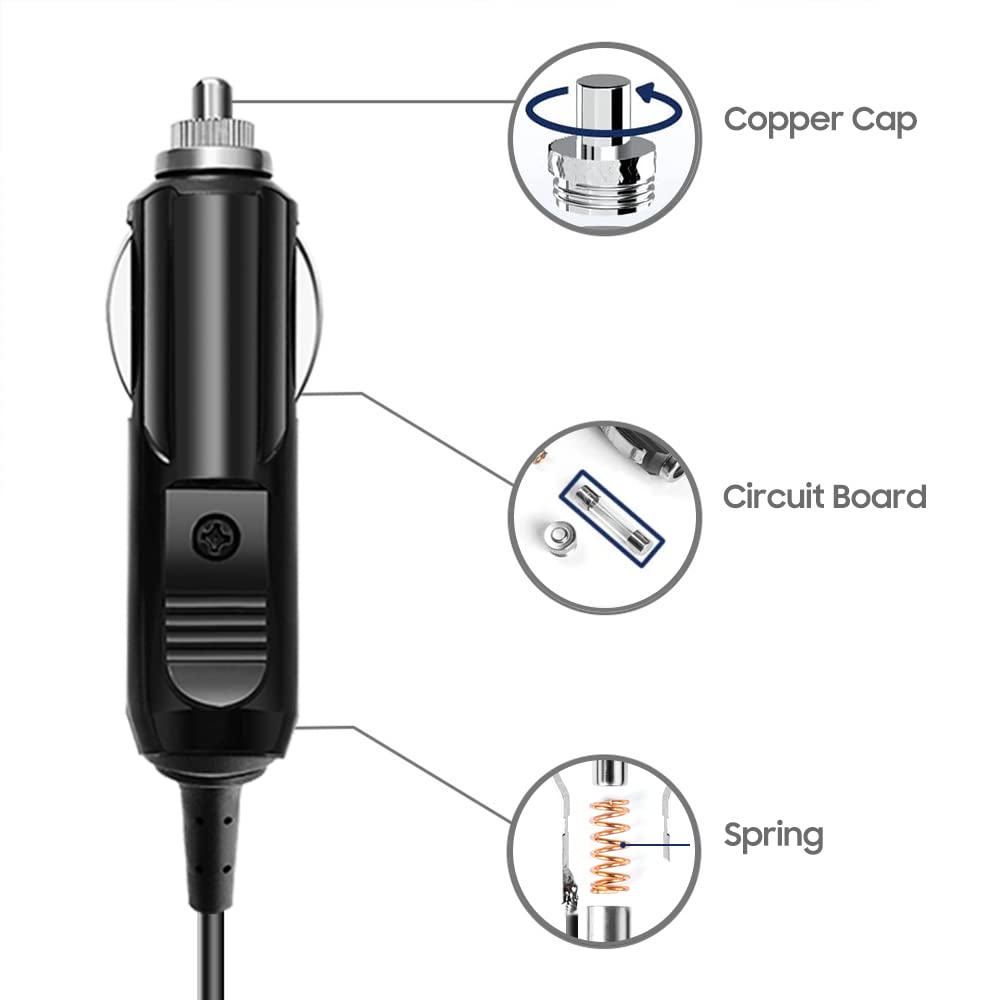CASIMY 22V Car Charger DC Adapter Compatible with Portable Bluetooth Wireless Speaker Rechargeable Retro Radio Speaker Car Cigarette Lighter Power Supply