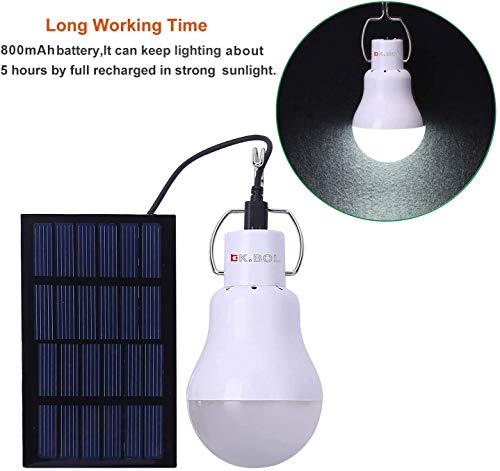 Solar Camping Light for Balcony Deck Patio Umbrella Lights Garden Shed Barn Outdoor Indoor Night Light Emergency Pet House Light