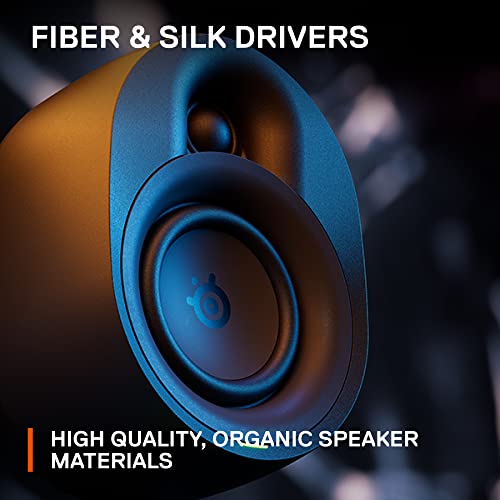 SteelSeries Arena 7 RGB Illuminated 2.1 Gaming Speakers with Powerful Bass, Subwoofer, and Bluetooth - For PC, PlayStation, Mobile