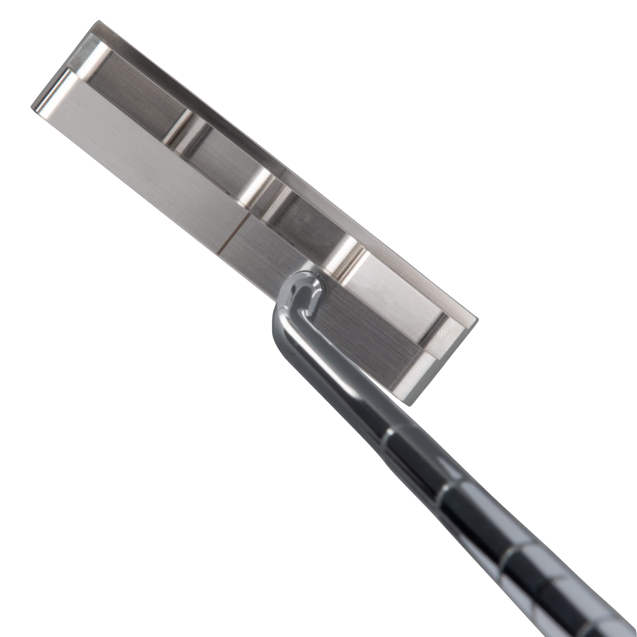 Bell H-360 Half-Offset CNC Milled Standard Blade Golf Putter + Winn Dri-Tac Dark Gray Midsize Grip (Left, 38)