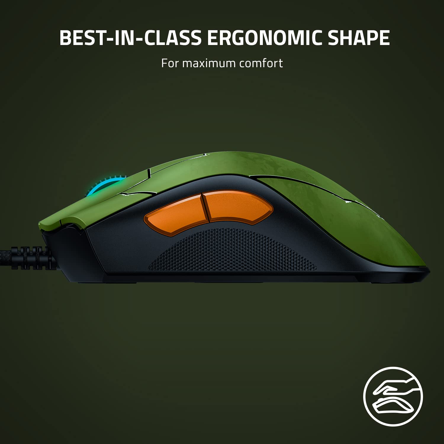 Razer DeathAdder V2 Gaming Mouse Halo Infinite Edition Certified (Renewed)