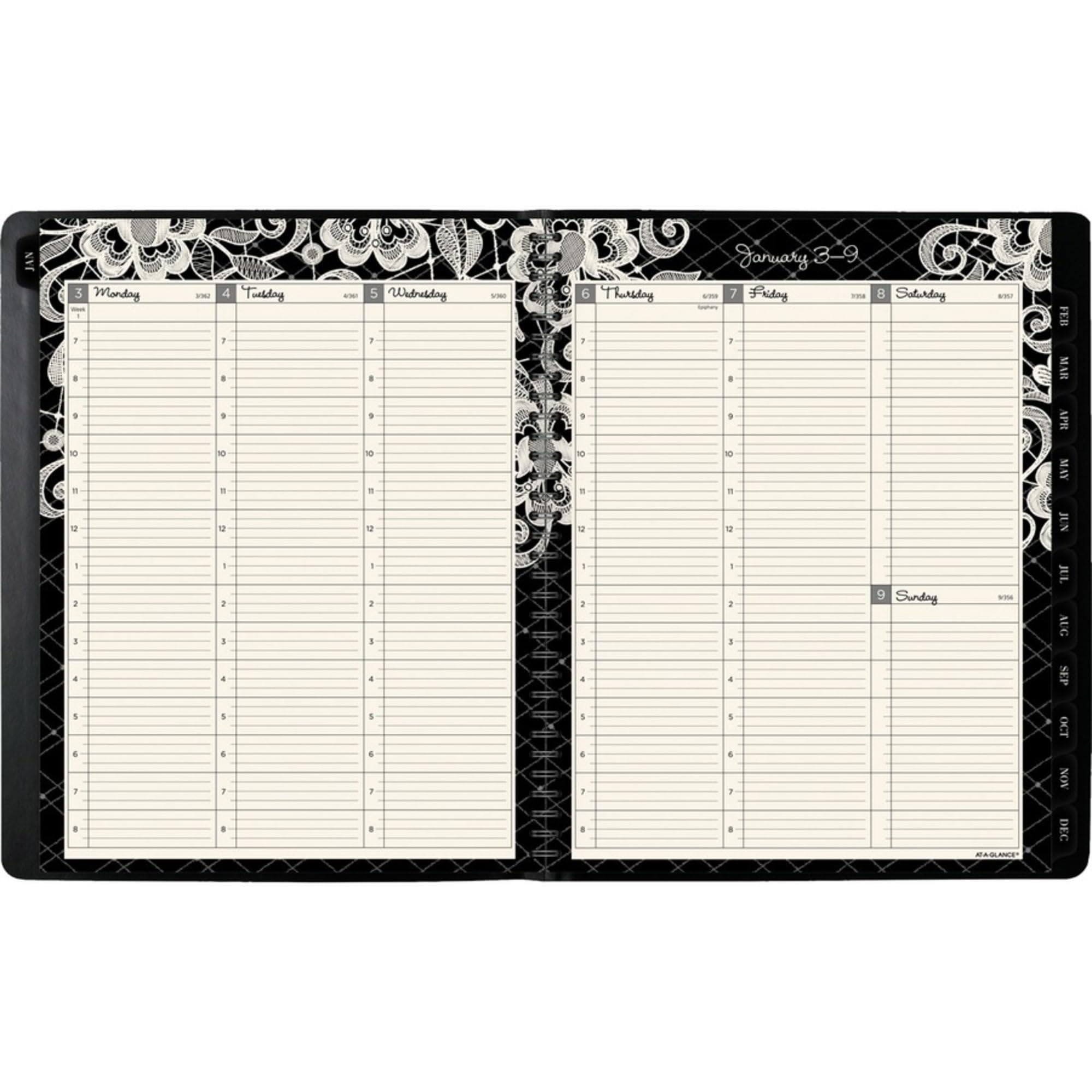 AT-A-GLANCE 2022 Weekly Appointment Book & Planner by AT-A-GLANCE, 8-1/4" x 11", Large, Fashion Color, Blue (7094020)