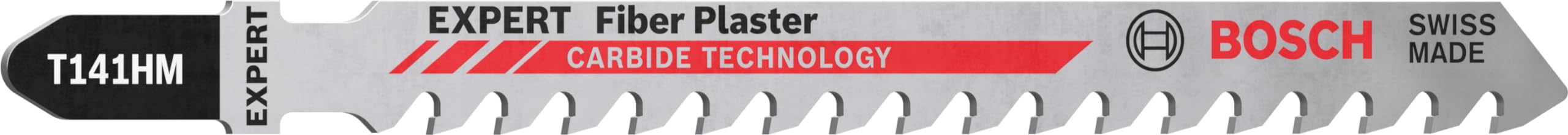 Bosch Professional 2 x Expert 'Fiber Plaster' T 141 HM Jigsaw Blade (for Fibre Cement Board, Plasterboard, Length 100 mm, Jigsaw Accessories)