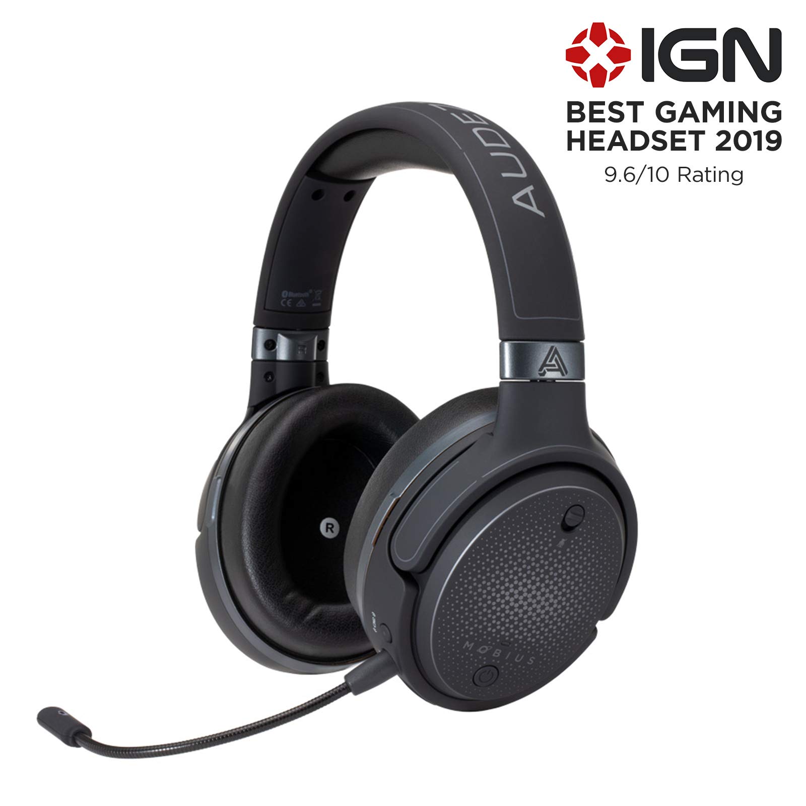 Audeze Mobius Premium 3D Gaming Headset with Surround Sound, Head Tracking and Bluetooth. Over-Ear Gaming Headphones for PCs, Playstation 4 and Others.