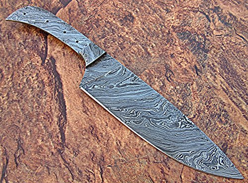 BBC-658, Handmade Damascus 12 Inches Blank Blade with Damascus Bolster -