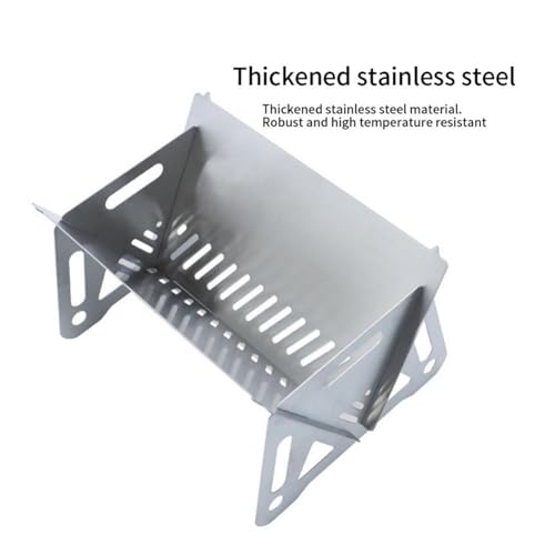 BBQ Grill Portable Folding BBQ Grill Heating Stoves Multifunction Camping Barbecue Grill Rack Net Firewood Stove Stainless Steel BBQ Grill Picnic