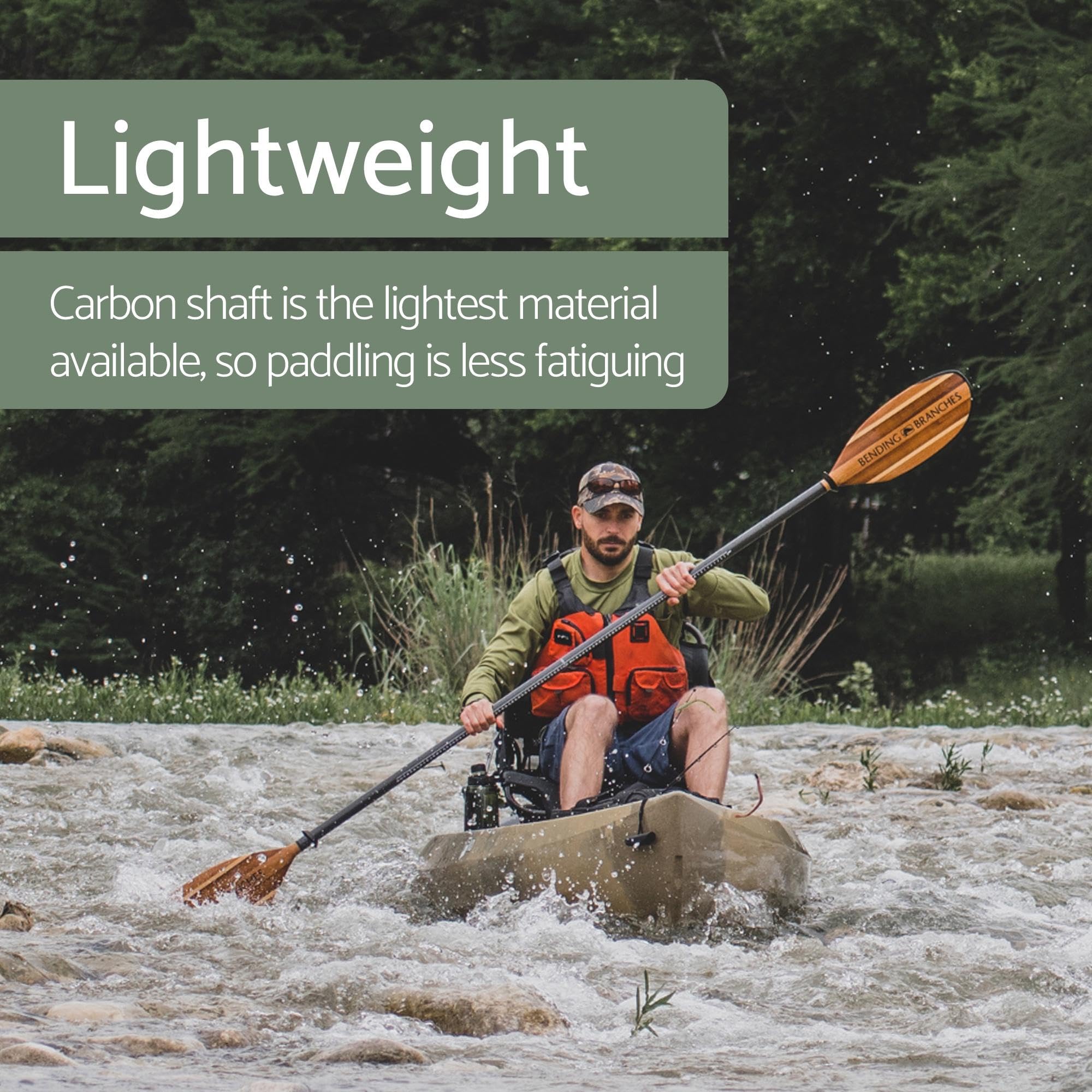 Bending Branches Angler Navigator Snap-Button Kayak Fishing Paddle