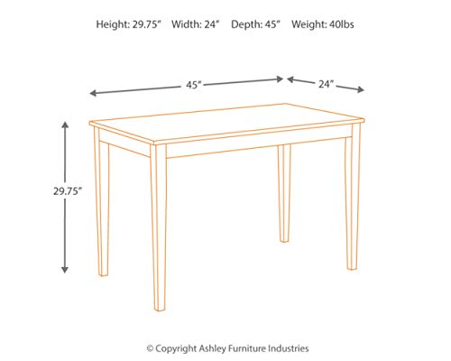 Signature Design by Ashley Kimonte Rectangular Dining Room Table, Black