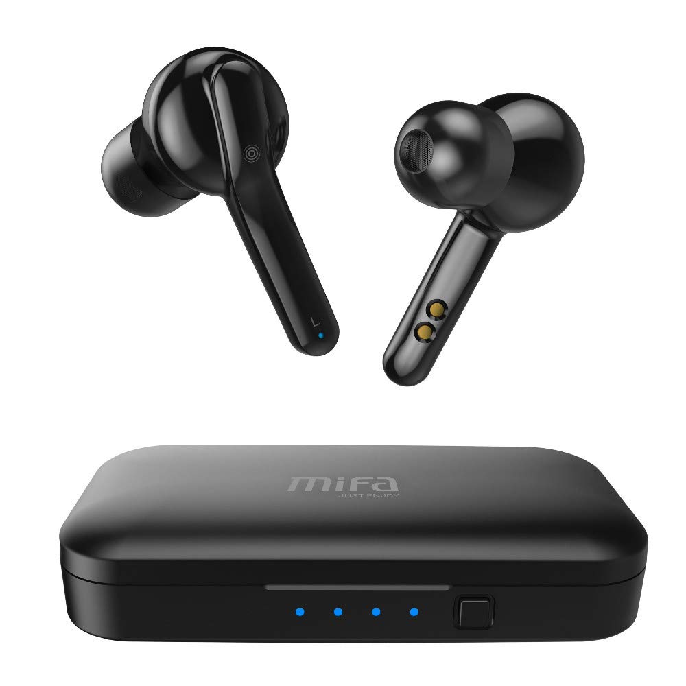 Bluetooth Earbuds, MIFA X3 TWS Wireless Bluetooth 5.0 Earphones with Microphone, 3D Stereo Sound in-Ear Headsets Sports Running Headphones for Cell Phone (Black)
