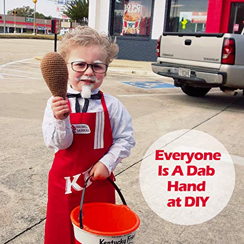 Novelty Place Kid's Apron with Chef Hat Set (3 Set) - Childrenās Bib with Pocket Skin-friendly Fabrics - Cooking, Baking, Painting, Training Wear - Kid's Size (6-12 Year, Red)