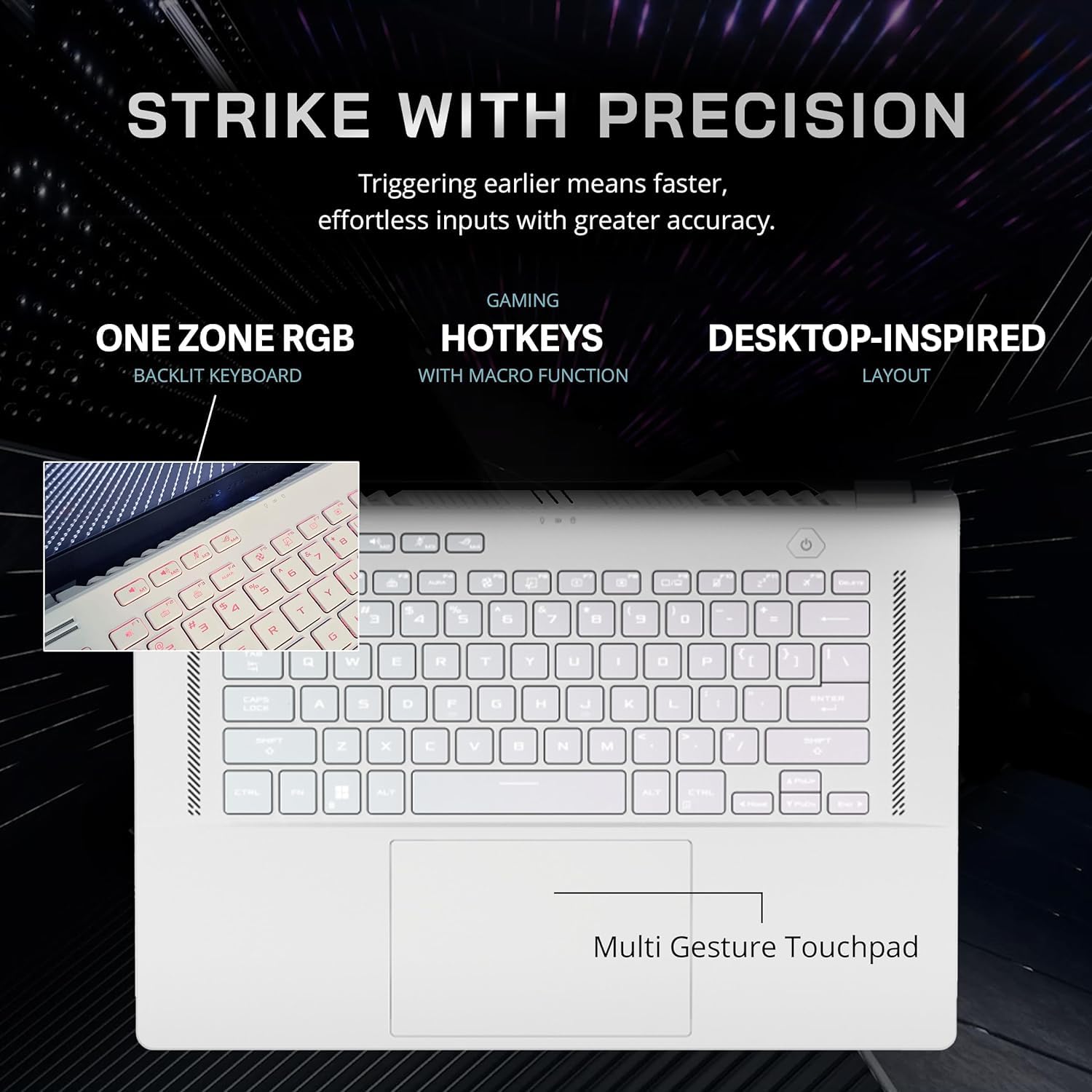 ASUS ROG Zephyrus G14 Gaming Laptop, 14β FHD 144Hz Display, AMD Ryzen 7-5800HS, NVIDIA GeForce RTX 3060 6G Graphics, 40GB RAM, 1TB PCIe SSD, Backlit Keyboard, Win 11 Home, White, w/Cloth