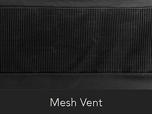 Covermates Round Firepit Cover β Water-Resistant Polyester, Mesh Ventilation, Fire Pit Covers-Black