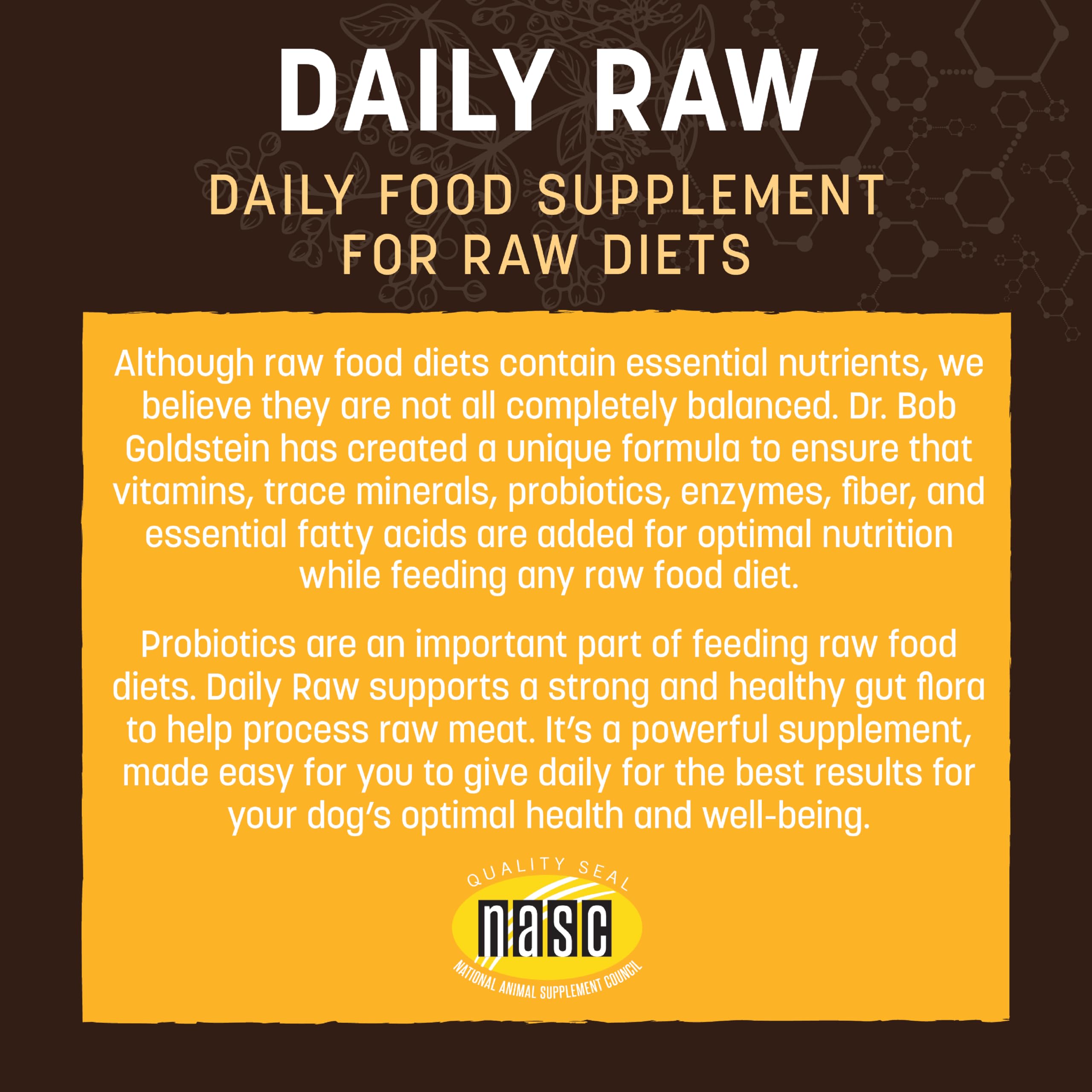 Earth Animal Daily Raw Cat Food & Raw Dog Food Topper | Complete Cat & Dog Vitamins Supplement| 1 Pound