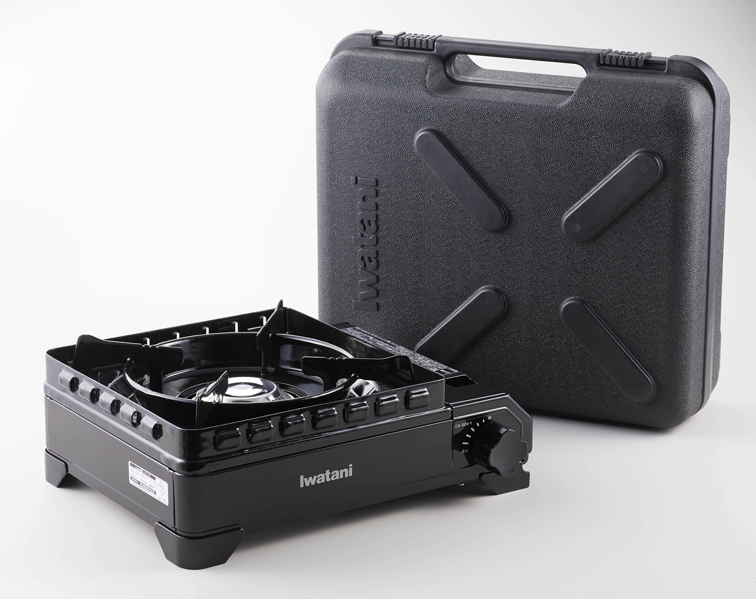 Iwatani CB-ODX-1-BK Cassette Fu Cassette Stove, Tough Maru, Black