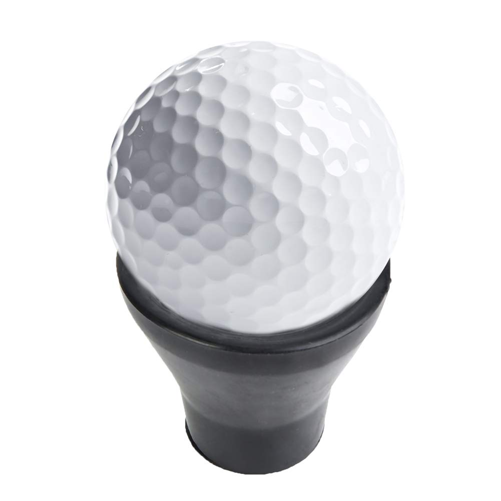 Black Golf Suction Cup, Made of Rubber Durability Golf Suction Putter Grip Ball Retriever Grabber