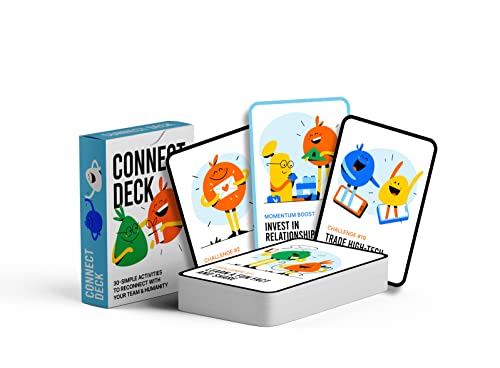 Connect Deck - Inspirational & Activity-Based Cards to Strengthen Connections with Others (Remotely or in-Person)