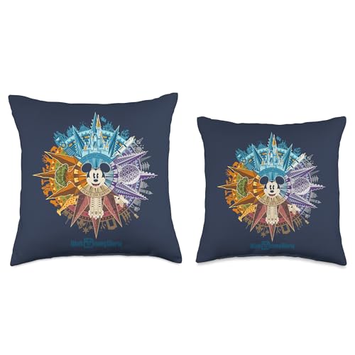 Disney Walt World 50th Anniversary Mickey Mouse Throw Pillow, 18x18, Multicolor