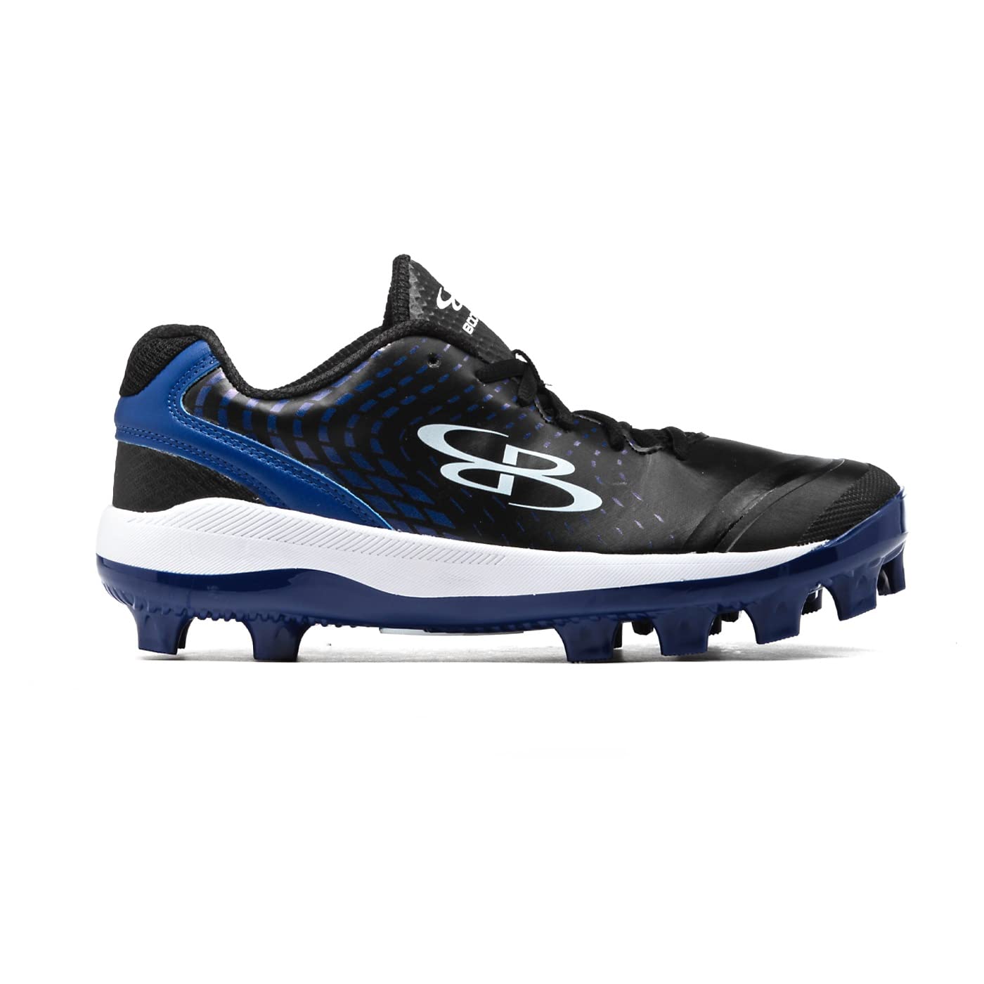 Boombah Women's Dart Pursuit Molded Cleat Black/Purple/White - Size 9.5