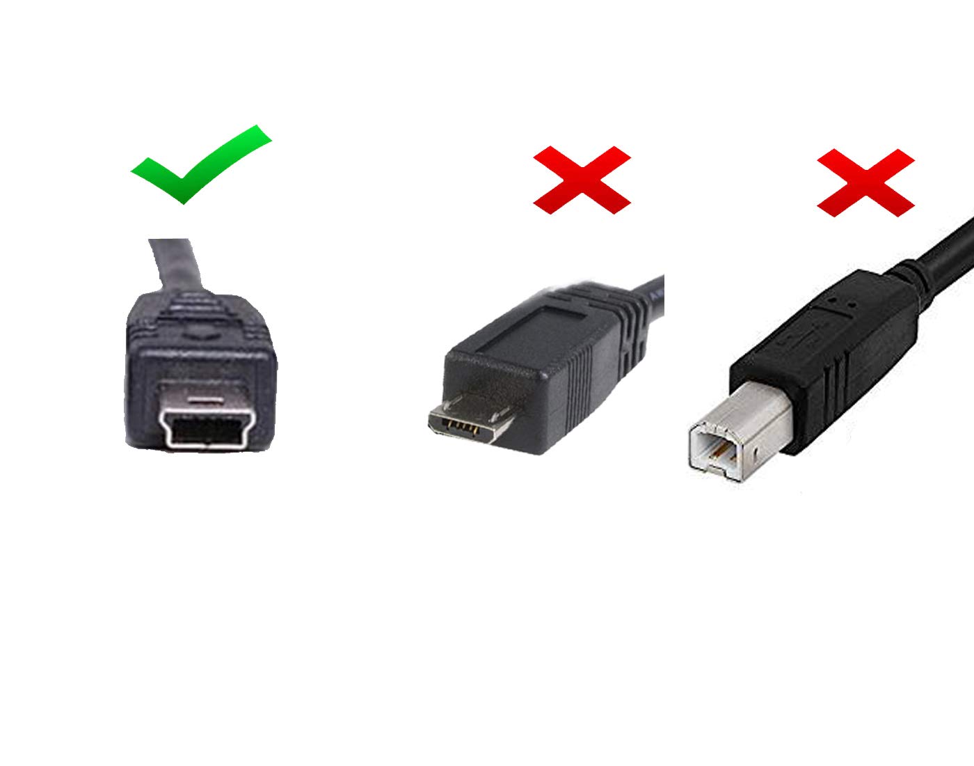 UPBRIGHT Mini USB Data Cable 5V DC Charging Power Cord Compatible with Wilson MobilePro 801240 801241 285225 815225 7684838 Fujitsu ScanSnap S1300 PA03643 Akai LPD8 LPK25 Sylvania SP096 Mini Speaker