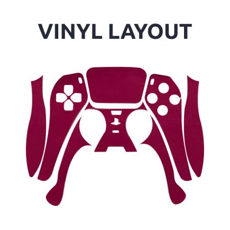 Olixar Controller Skin for PS5 Controller - Dualsense cover - Enhanced Grip - Cosmic Red