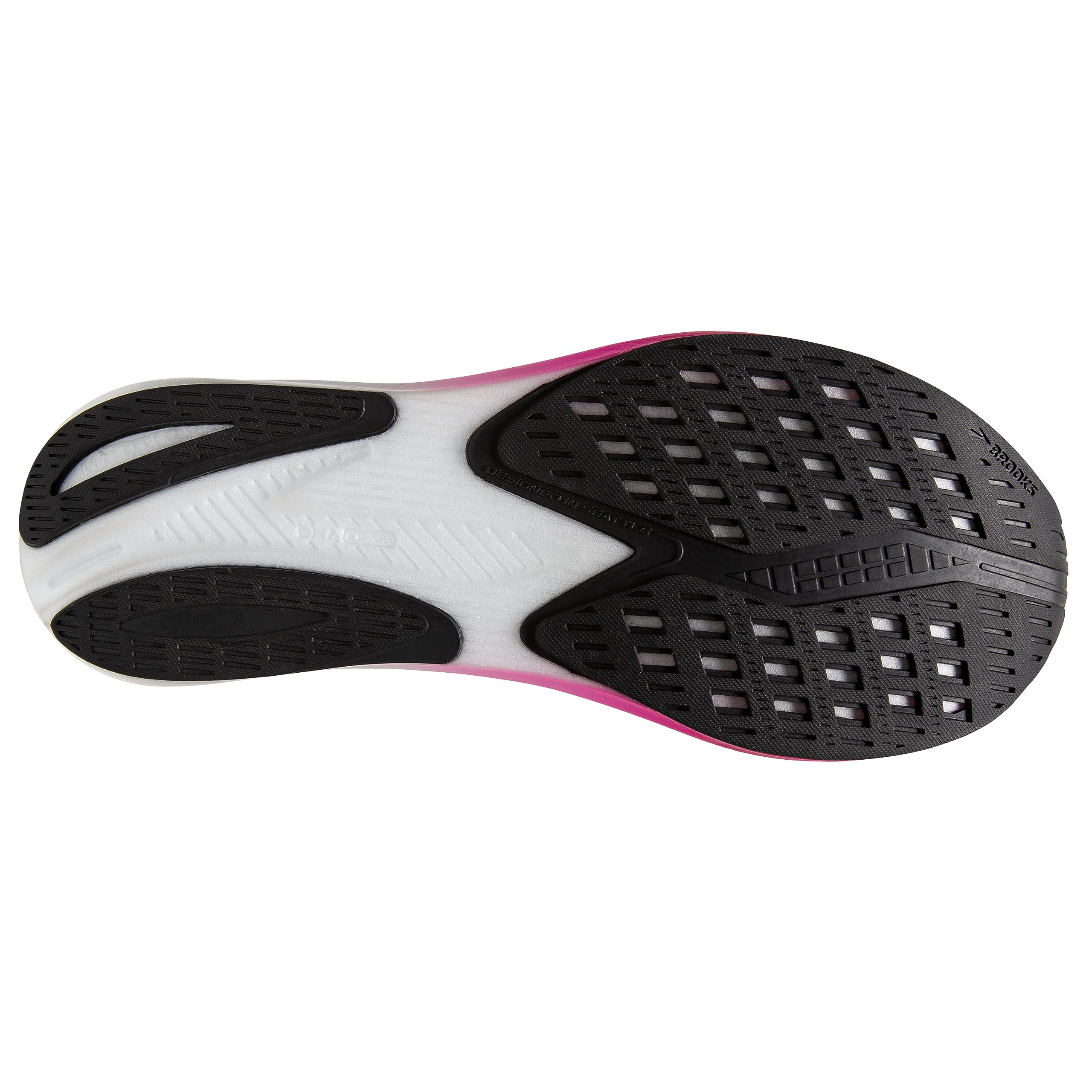 Brooks Women’s Hyperion GTS Supportive Running Shoe - Pink Glo/Green/Black - 8.5 Medium