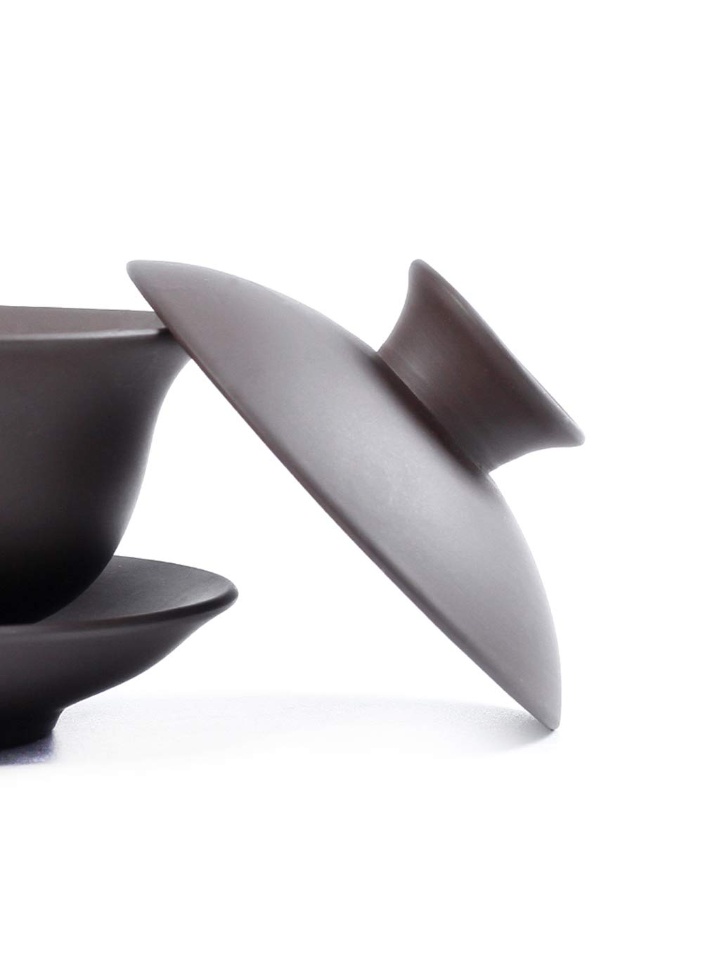 Chinese Yi Xing Purple Clay Gaiwan Tea Cup