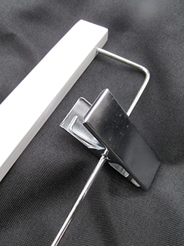 NAHANCO 20514RC Wooden Pant/Skirt Hanger, 14", High Gloss White Finish (Pack of 100)