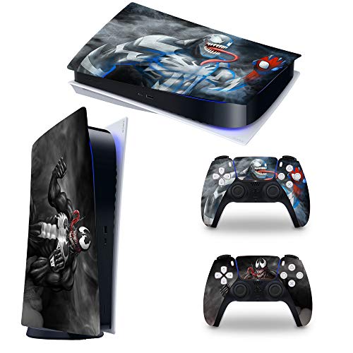 Black Men PS5 Standard Edition Console and Controller 5 Controller Skin Set - PlayStation 5 Vinyl