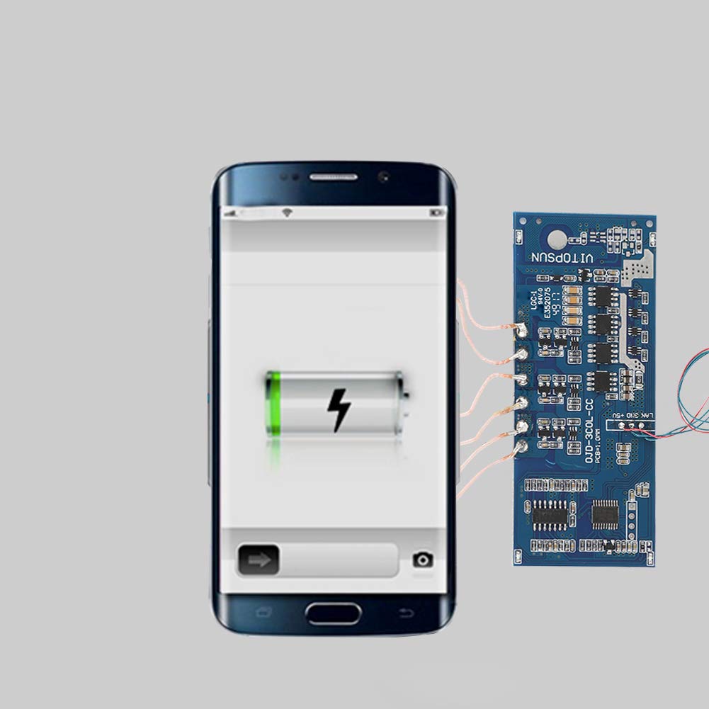 Bewinner Qi Standard Wireless Charger Transmitter Module - 3 Coils - Multi-Level - Wide Compatibility - Universal Micro Interface - DIY Wireless Charger Parts