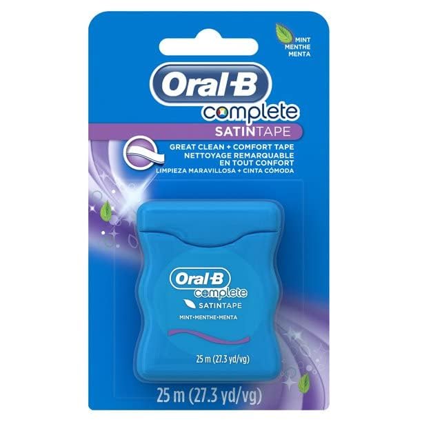 Oral-B Statin Tape Dental Floss 25m (6 Units) by Oral-B Satin Tape Mint