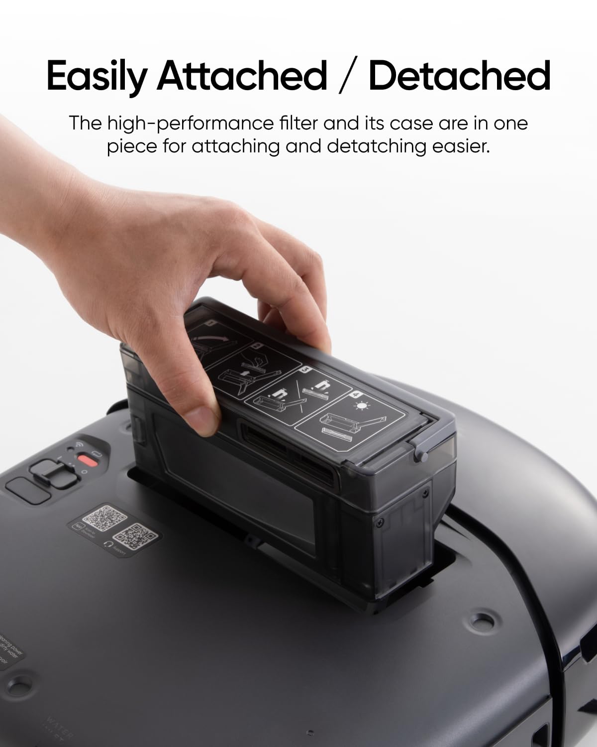 eufy High-Performance Filter for Robot Vacuum Omni S1 Pro, 2 Packs Included