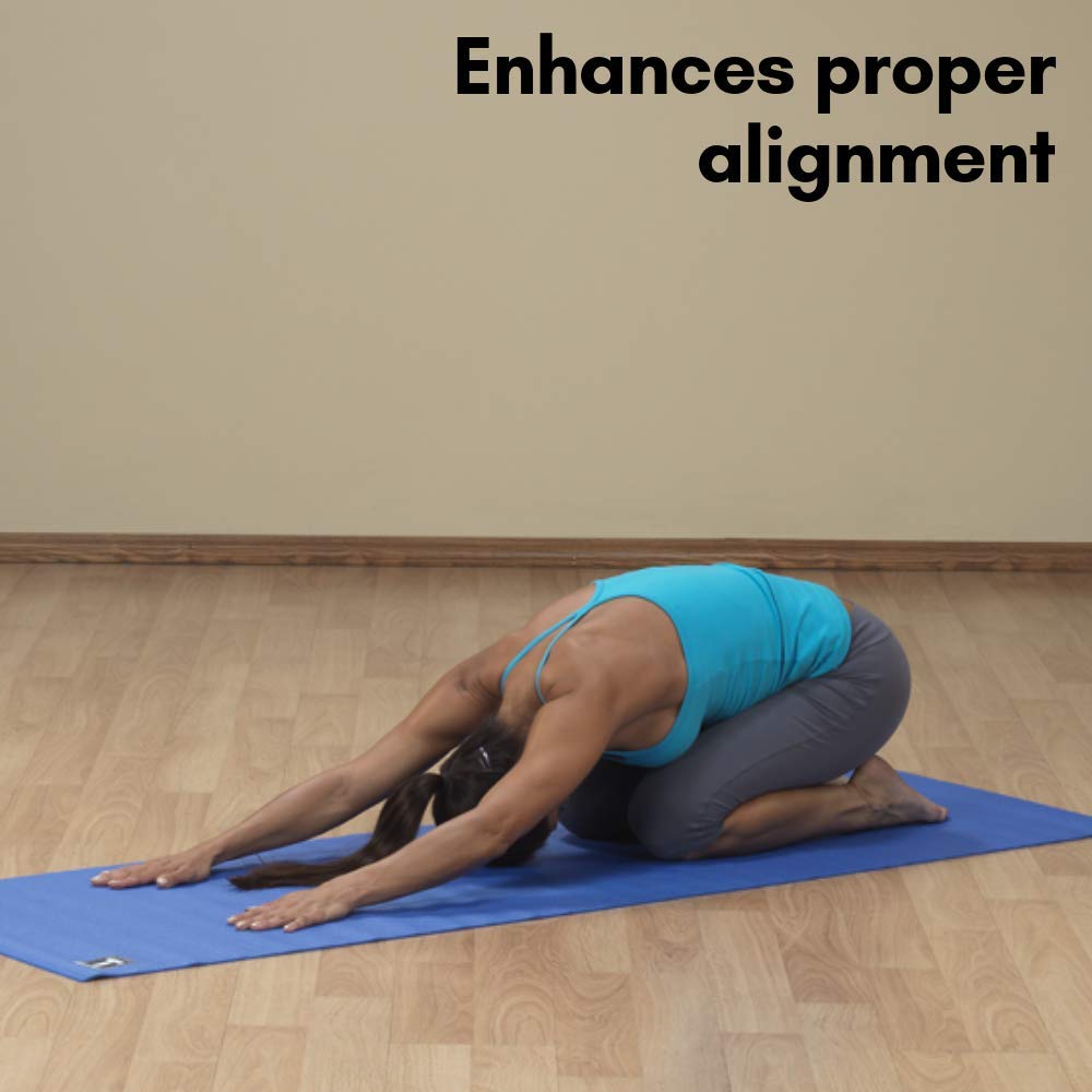 Body-Solid 3mm Thick Non-Slip Yoga Mat for Home Workout, Pilates and Exercise, Lightweight & Portable with Comfortable Support for All Levels
