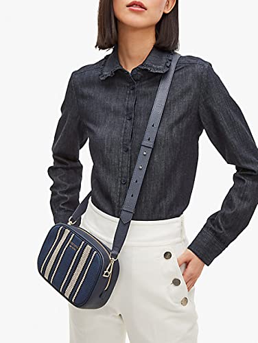 kate spade new york Astrid Canvas Stripe Medium Camera Bag Blazer Blue Multi One Size