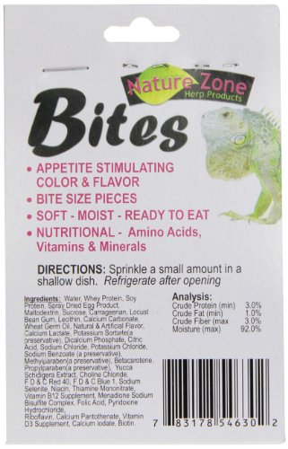 Nature Zone Snz54630 Iguana Bites Soft Moist Food, 2-Ounce