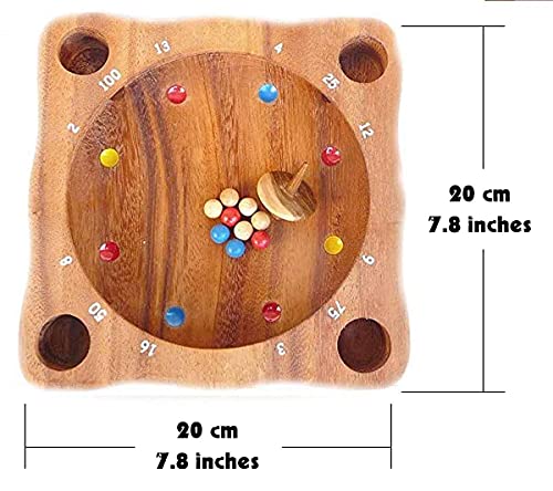 Logica Puzzles Art. Tyrolean Roulette - Board Game in Fine Wood for 2/4 Players
