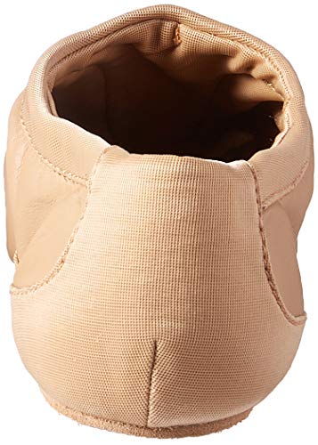 Bloch Women's Pulse Leather and Neoprene Split Sole Jazz Shoe, Tan, 8