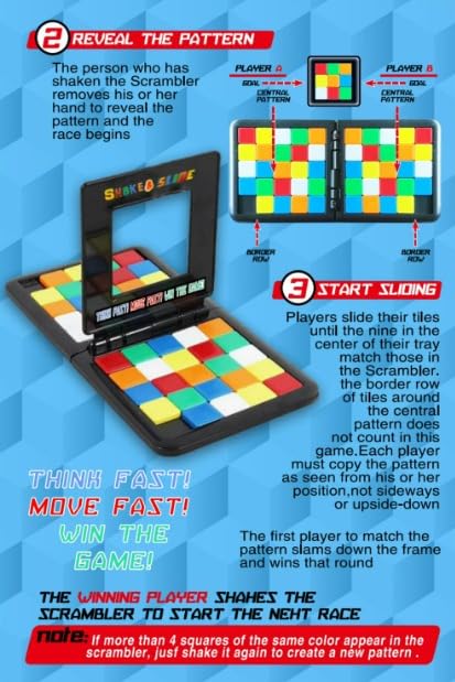 The Season Toys Shake & Slide Block Game Shape Matching Intelligence Board Game for Family Game Nights