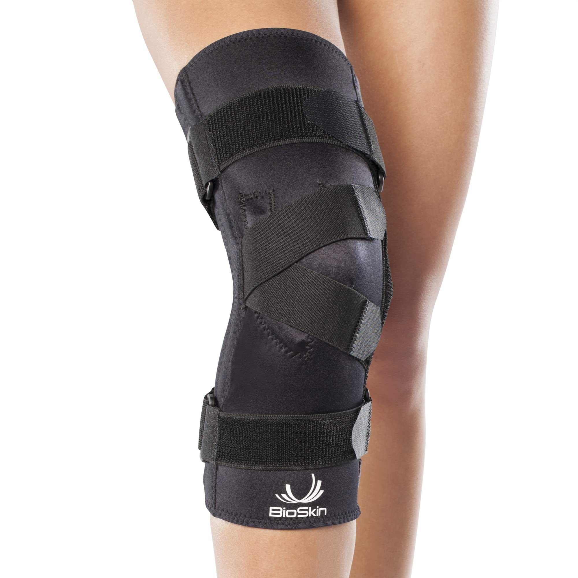 BioSkin Lateral J Knee Brace for Patella Support & Patella Tracking, Patellofemoral Pain and Dislocation (M) Right